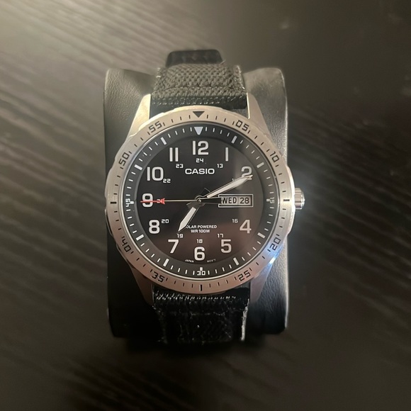 Casio | Accessories | Casio Watch Solar Powered Stainless Steel Water ...